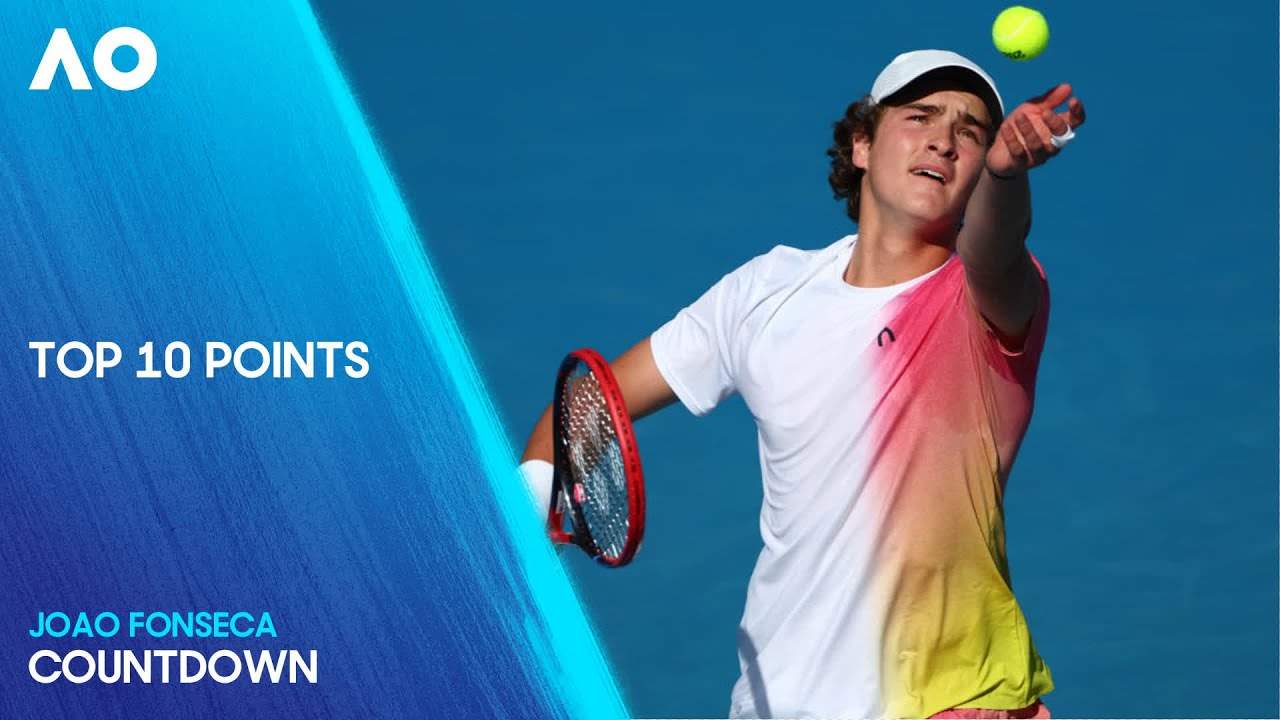 Joao Fonseca | Top 10 Points | Australian Open 2025 – news365sports.com